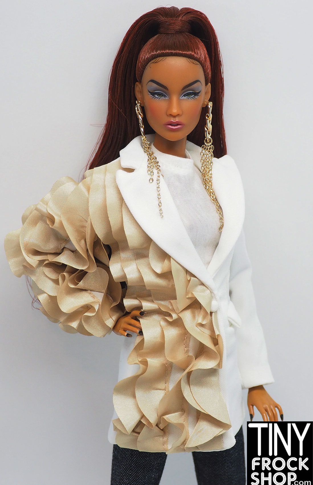Integrity FR Legendary Con Perfectly Decadent White Ruffle Jacket - 2